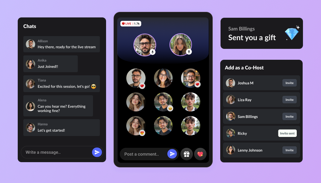 Live Audio Streaming API | Voice API - VideoSDK