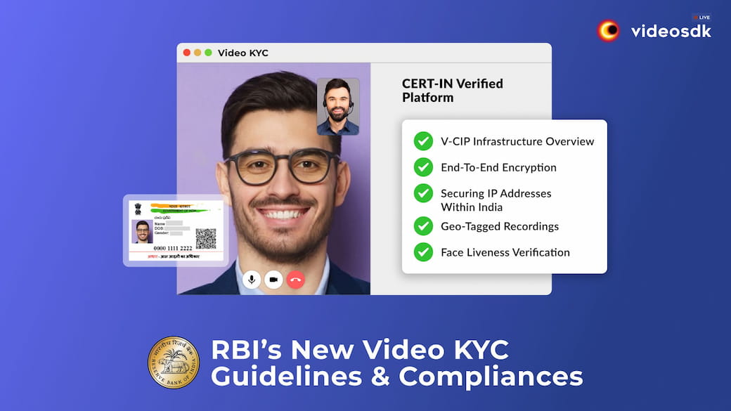 RBI Video KYC (VKYC) Guidelines with the Important Compliances - VideoSDK