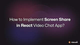 How to Integrate Screen Share Feature in React JS Video Call App ...